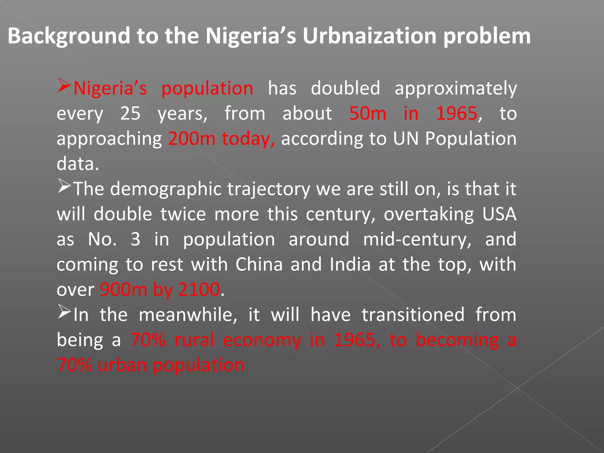The Unslumming Minna Project: A Path to Sustainable and Inclusive ...