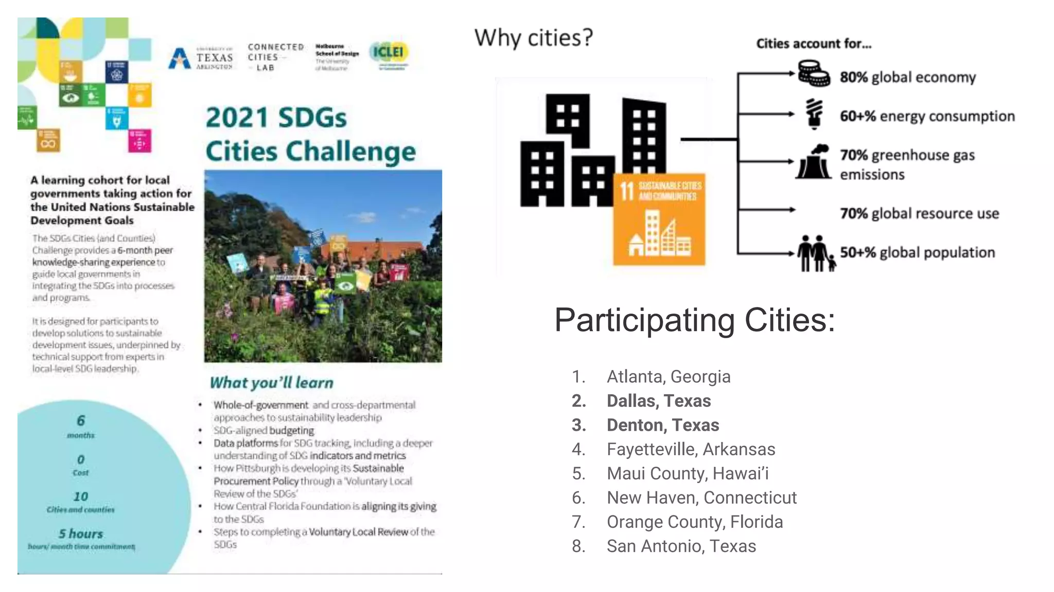 RCE North Texas: SDG Cities Challenge | PPT