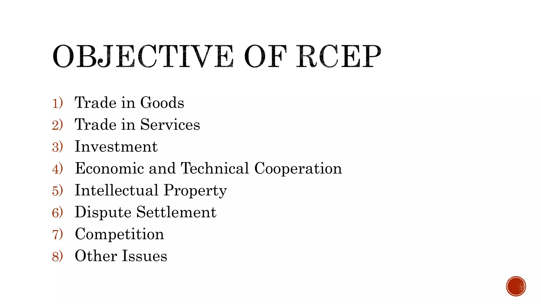 RCEP - Regional Comprehensive Economic Partnership | PPTX