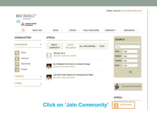 RCE Portal Tutorial 101 - how to join a community and join a discussion ...