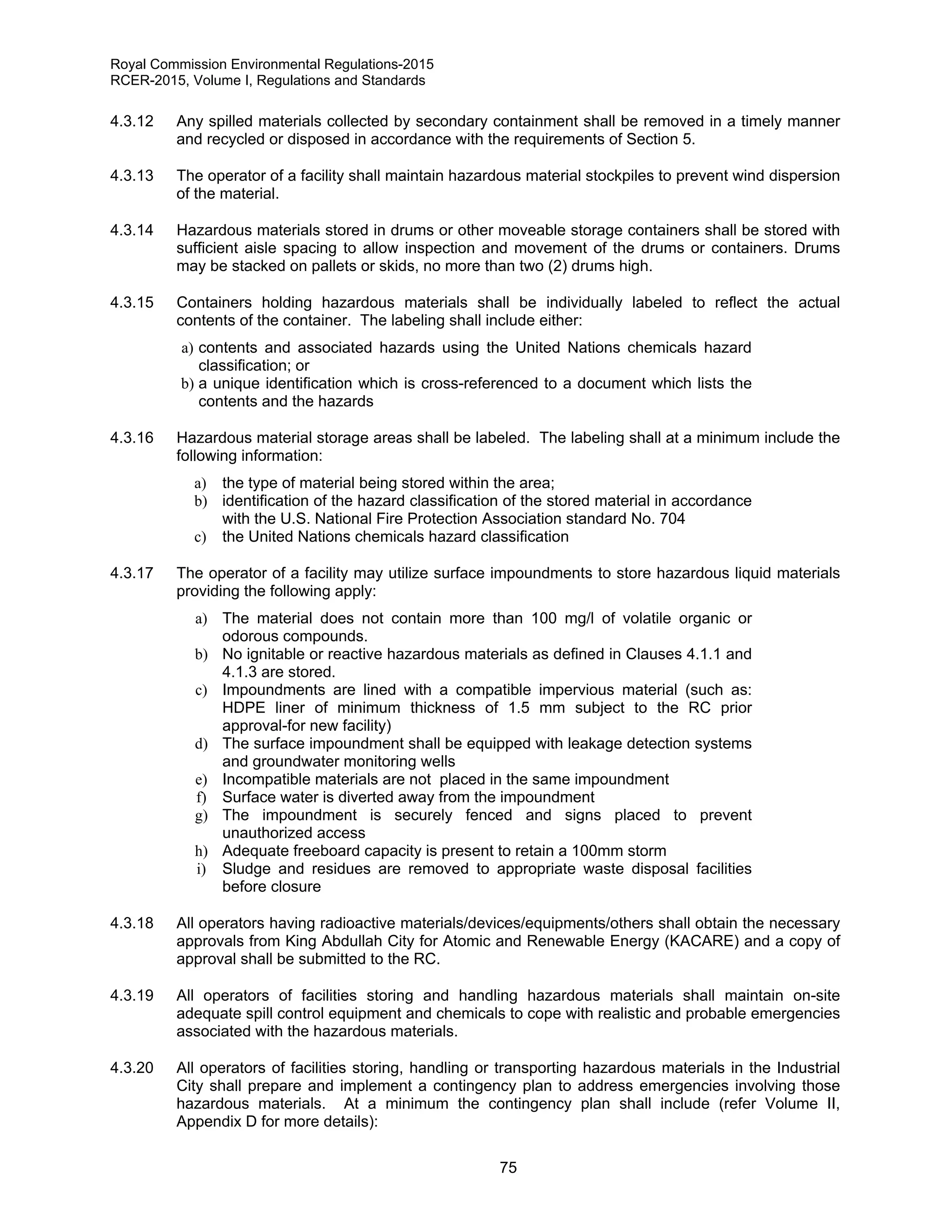 Royal Commission, Jubail , Environmental regulations 2015-volume I | PDF