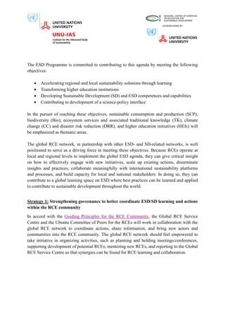 Roadmap for the RCE Community (UNU-IAS) | PDF