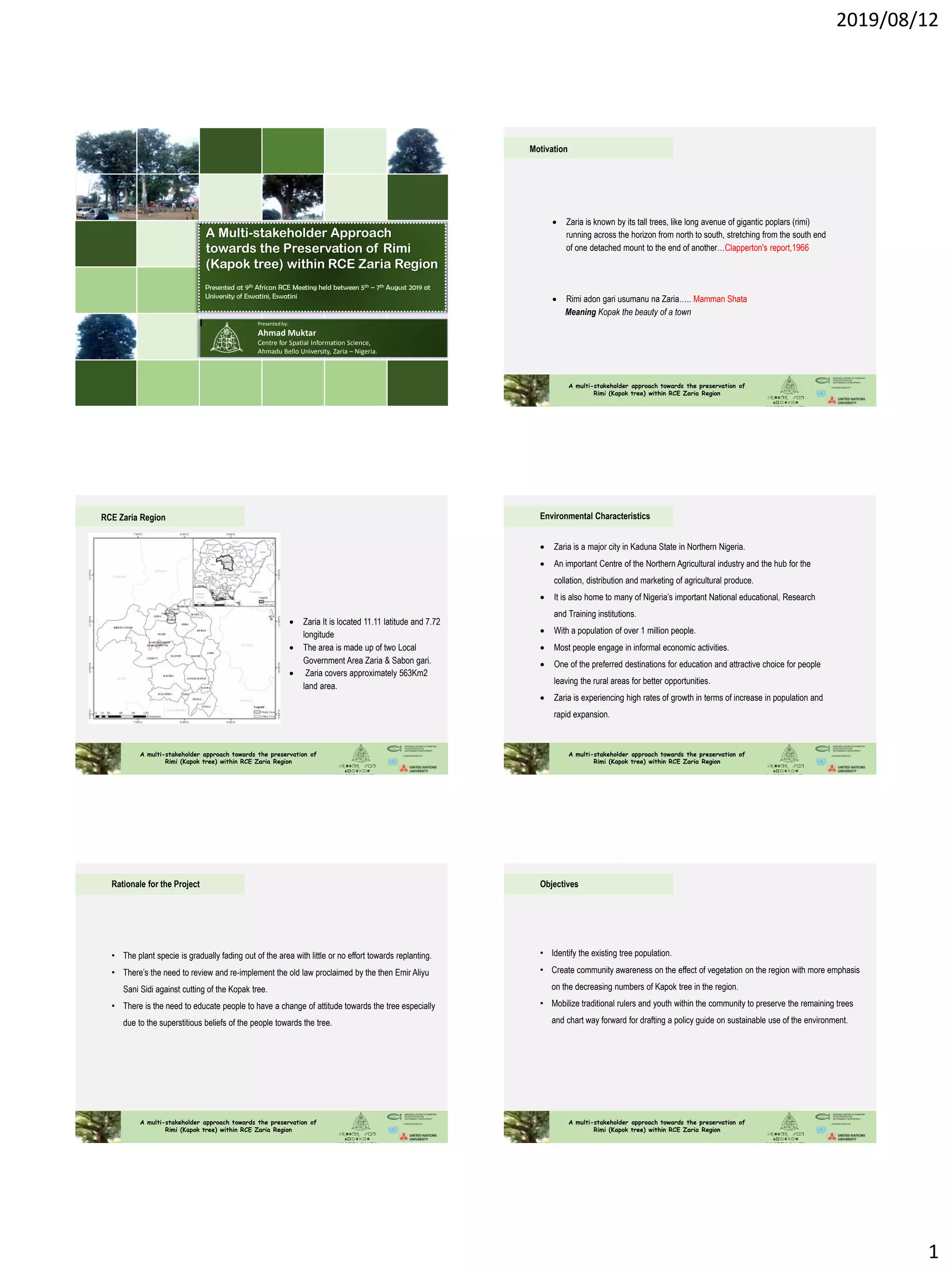 A Multi-Stakeholder Approach Towards the Preservation of Rimi (Kapok ...