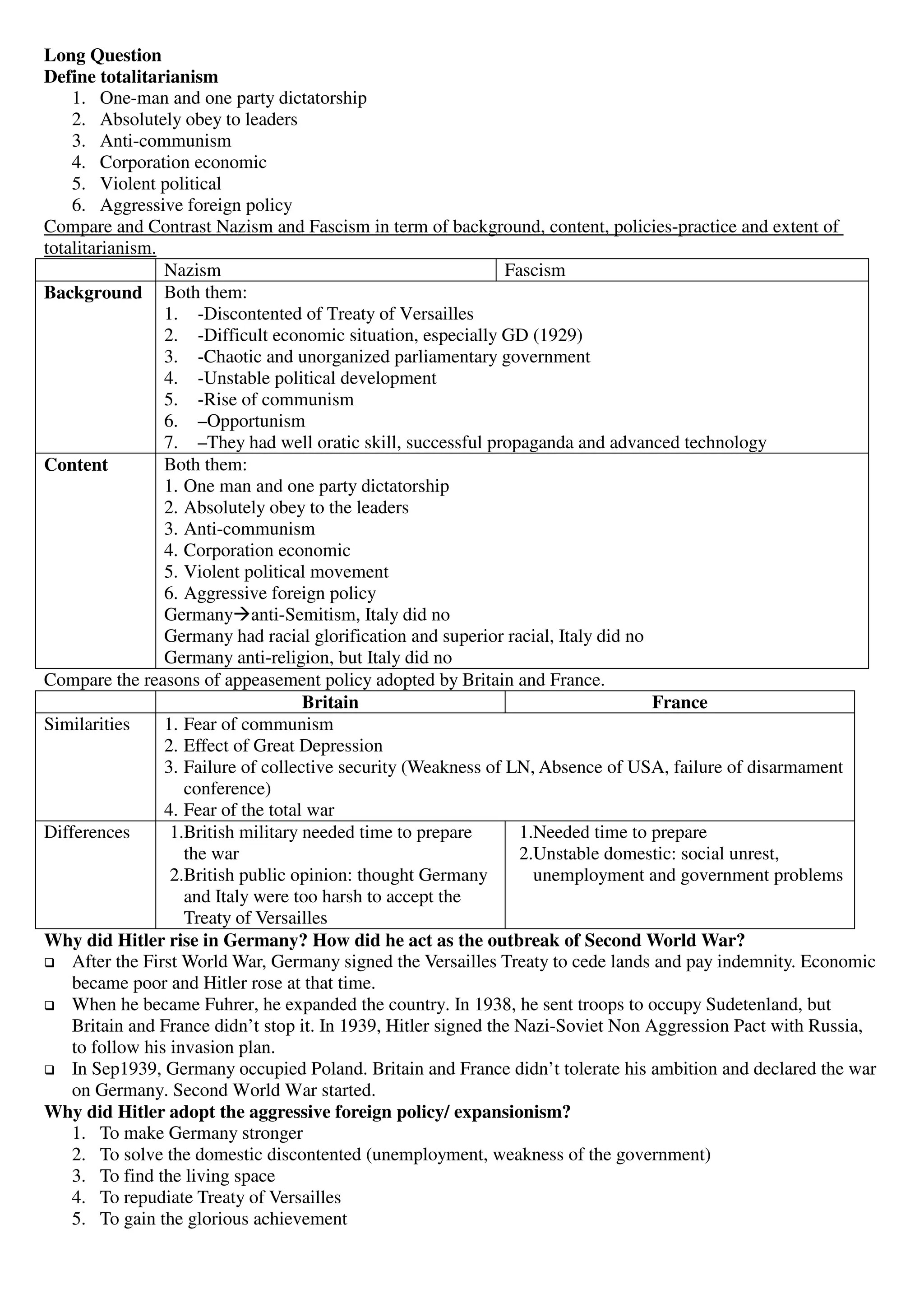 F3 HISTORY History Revision (Second World War to Cold War)الحرب ...