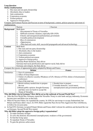 F3 HISTORY History Revision (Second World War to Cold War)الحرب ...