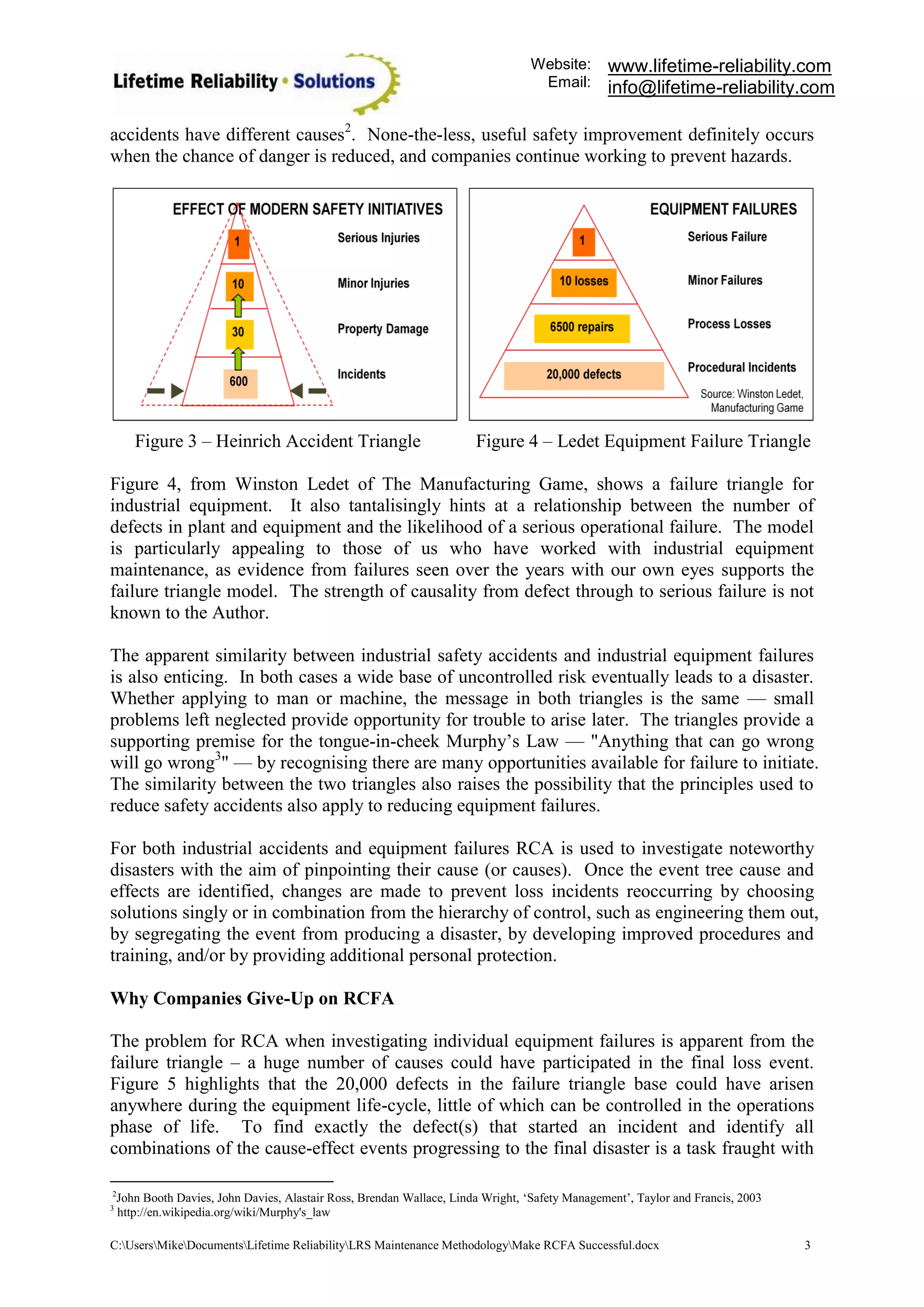 RCFA Success of Root Cause Failure Analysis | PDF