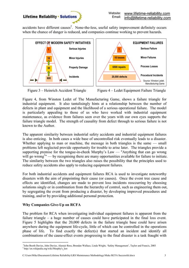 RCFA Success of Root Cause Failure Analysis | PDF