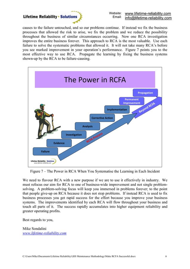 RCFA Success of Root Cause Failure Analysis | PDF