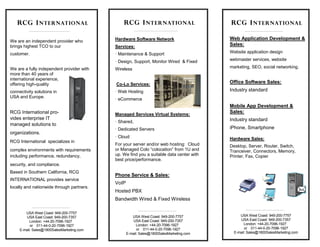 RCG International 1800DataCenter.com