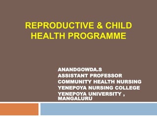 Reproductive child health Programme | PPTX