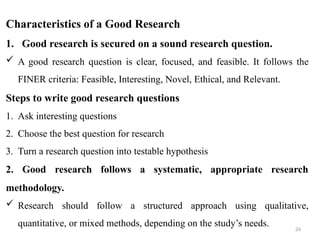 Chapter one: Introduction to research Methodologies | PPT