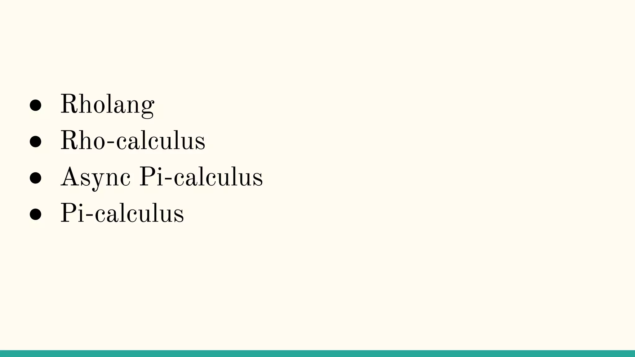 RChain - Understanding Distributed Calculi | PPT