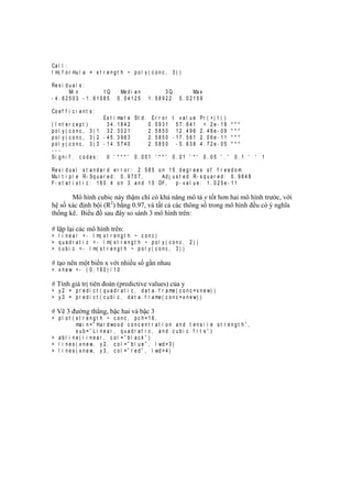 Phân tích hồi quy và ngôn ngữ R (1): Phân tích hồi quy tuyến tính | PDF