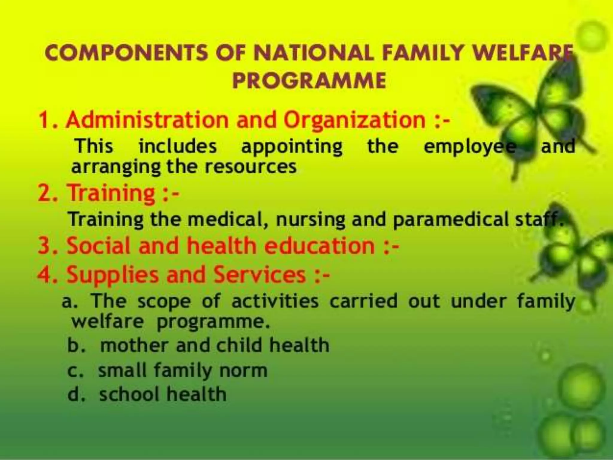 Rch & family welfare program | PPT