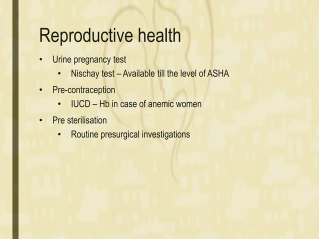 RCH: Focus on lab investigations | PPT | Free Download