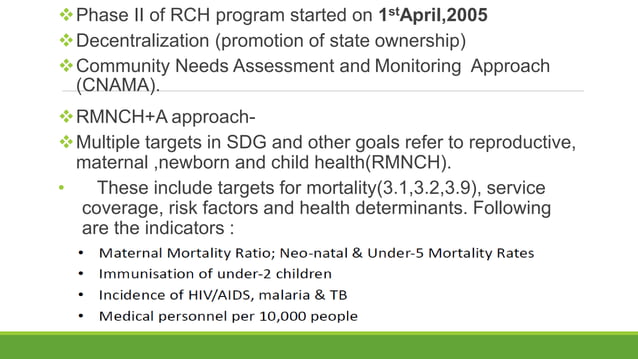 Rch ppt | PPTX | Pregnancy | Reproductive Health