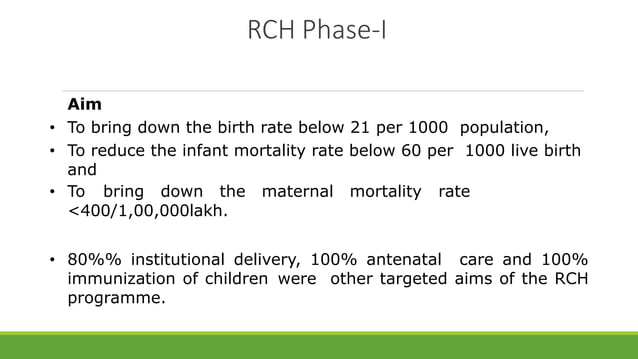 Rch ppt | PPTX | Pregnancy | Reproductive Health