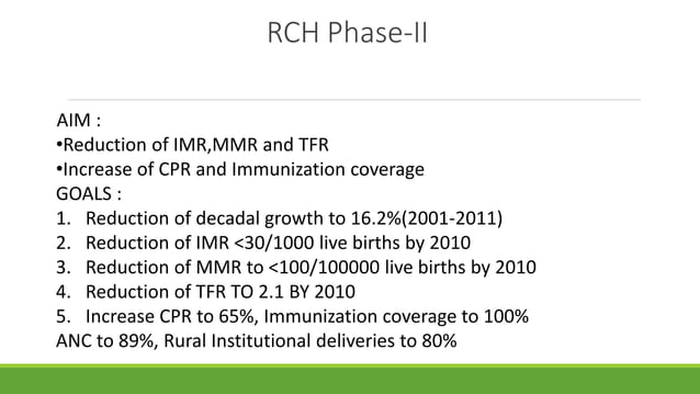 Rch ppt | PPTX | Pregnancy | Reproductive Health