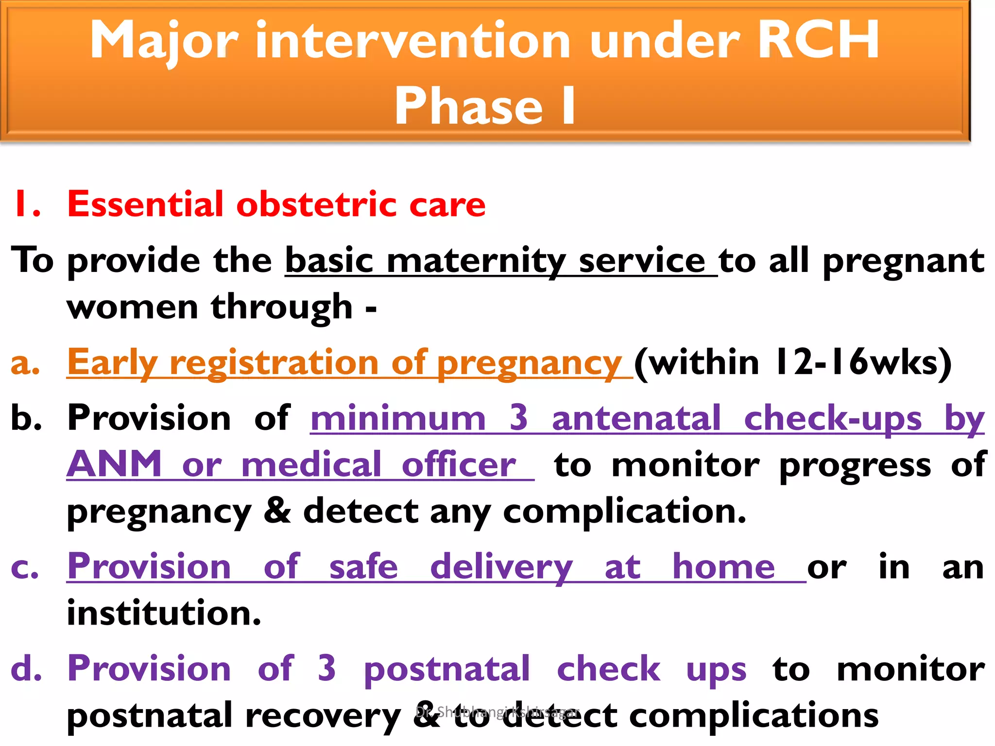 Reproductive and Child Health Programme | PDF