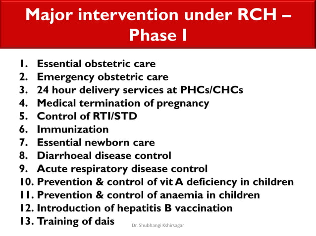 Reproductive and Child Health Programme | PDF