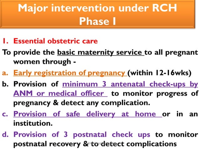 Reproductive and Child Health Programme | PDF