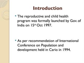 rch program for bsc nursing, community health nursing.pptx