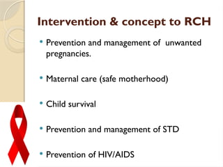 rch program for bsc nursing, community health nursing.pptx