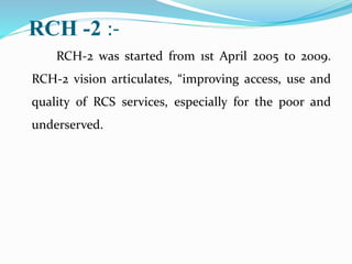 Rch programme | PPTX