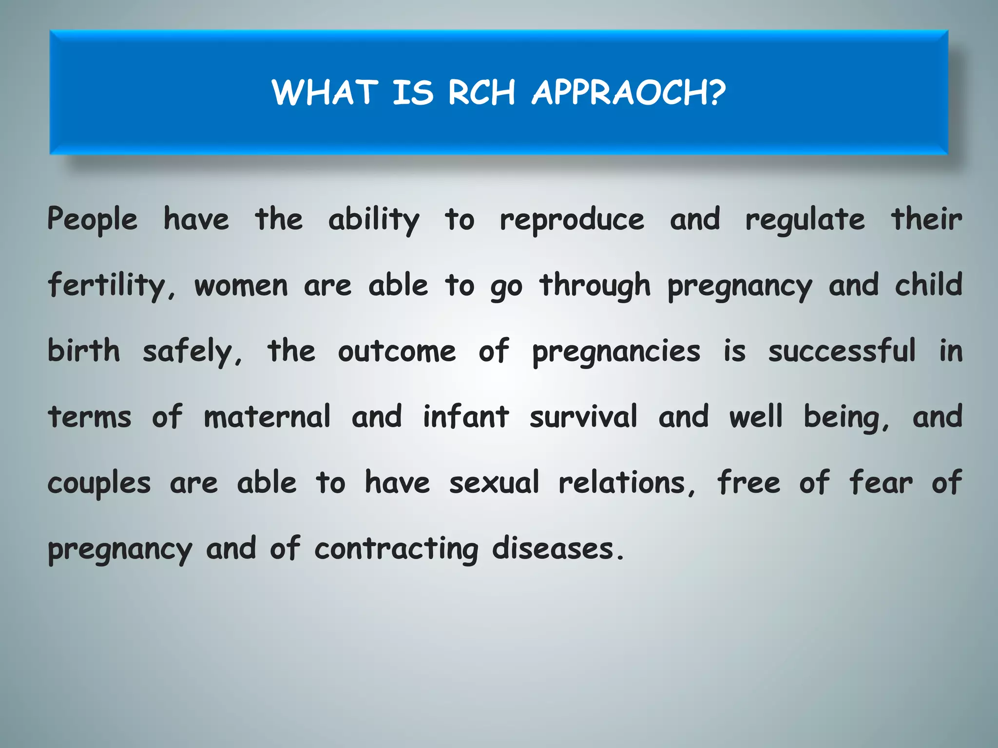 Rch programme in india | PPTX