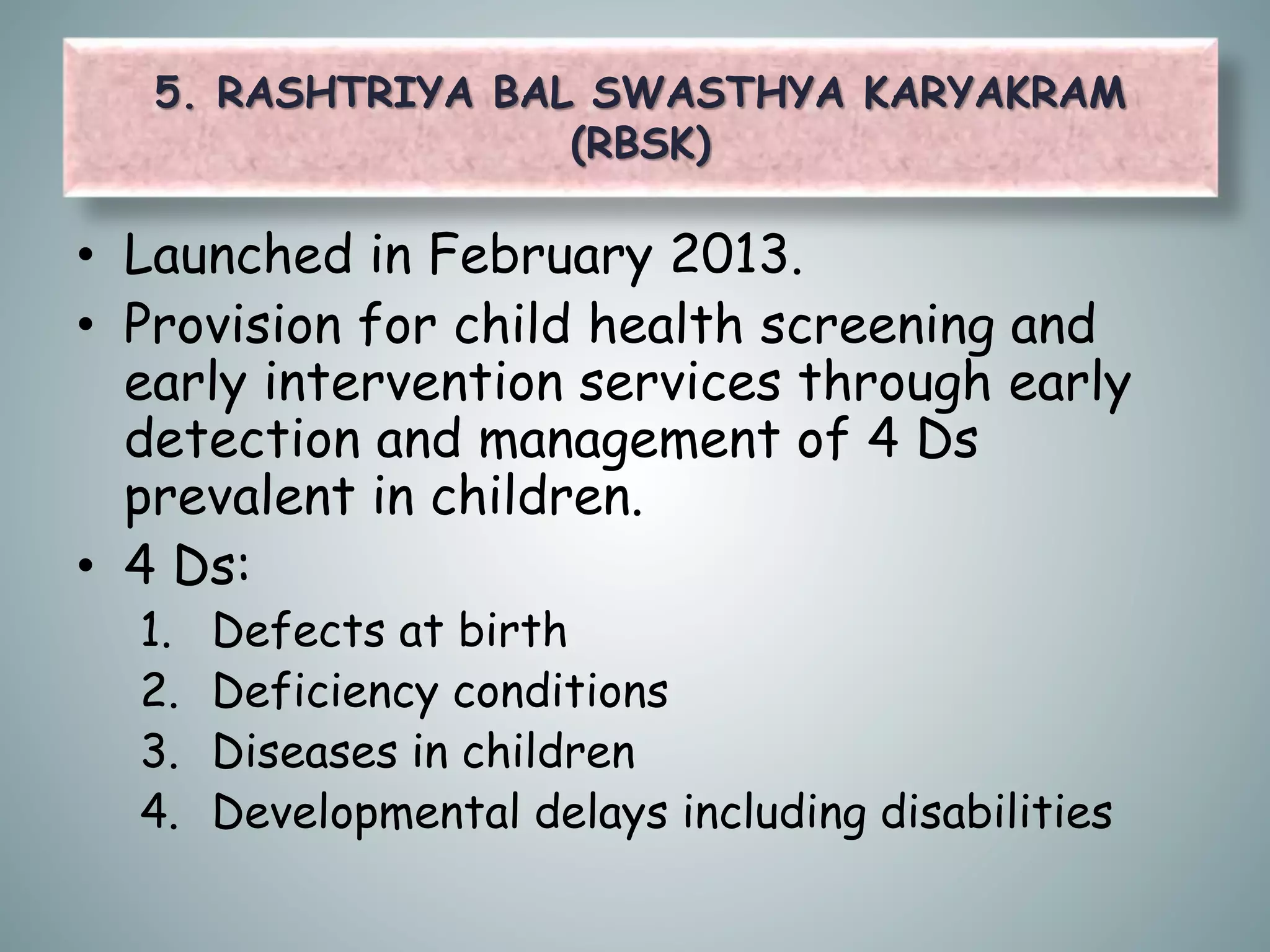Rch programme in india | PPTX