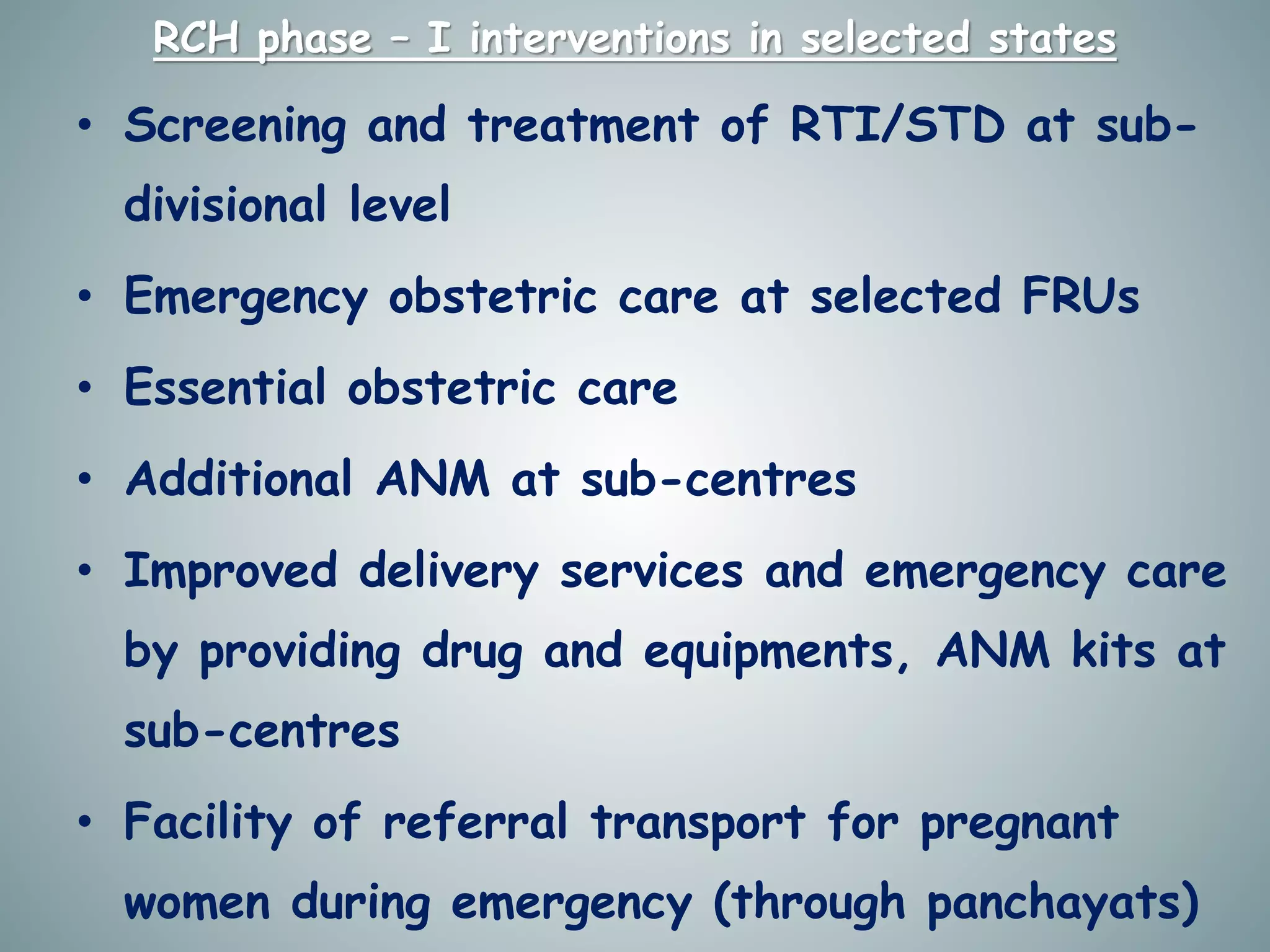 Rch programme in india | PPTX