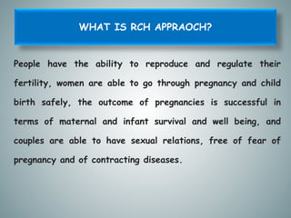 Rch programme in india | PPTX | Pregnancy | Reproductive Health