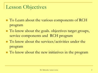 RCH PROGRAMME PPT.ppt