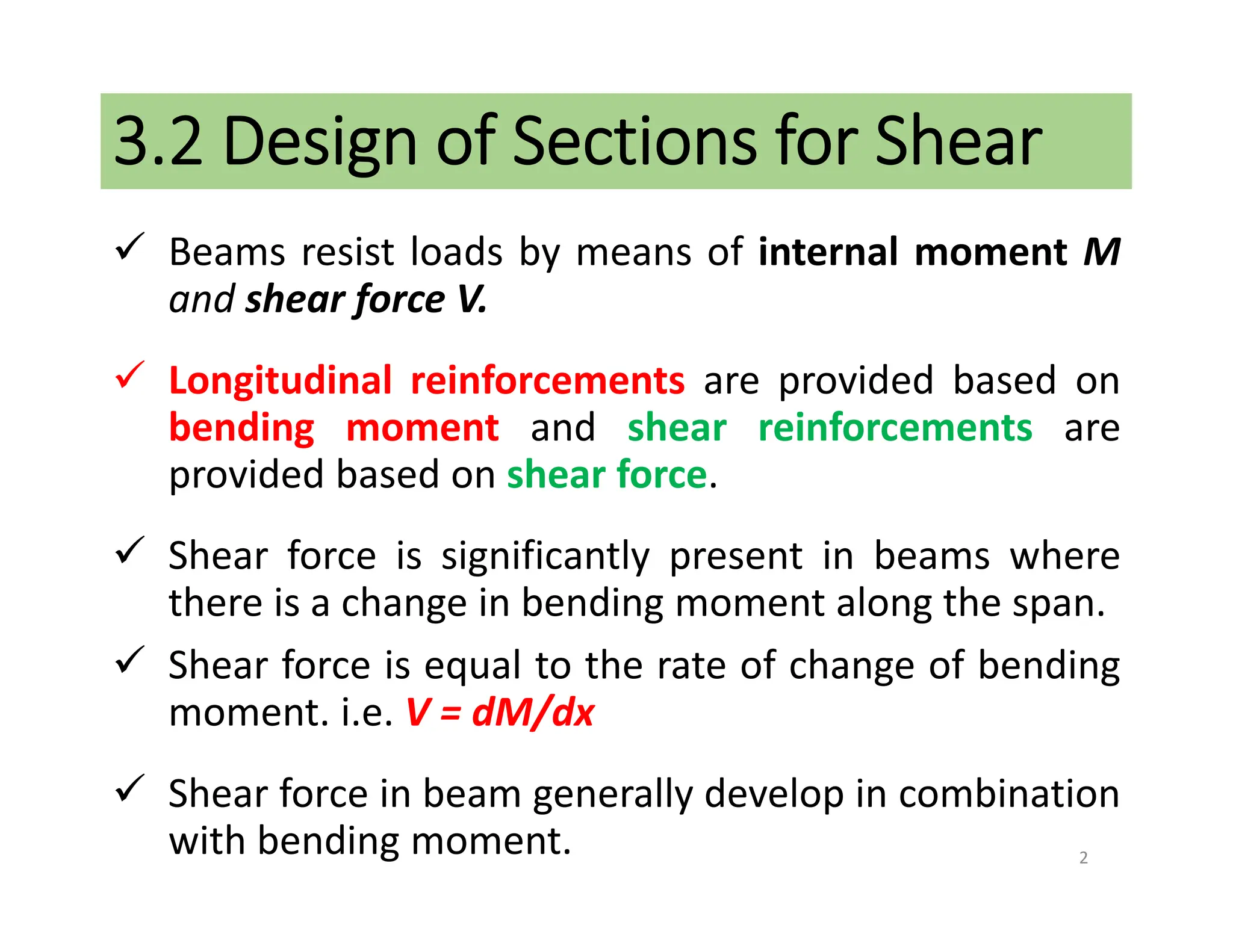 RCI -Chapter 3-Shear PPT Limit state design | PDF