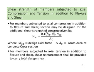 RCI -Chapter 3-Shear PPT Limit state design | PDF