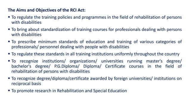 Rci act 1992 | PPTX