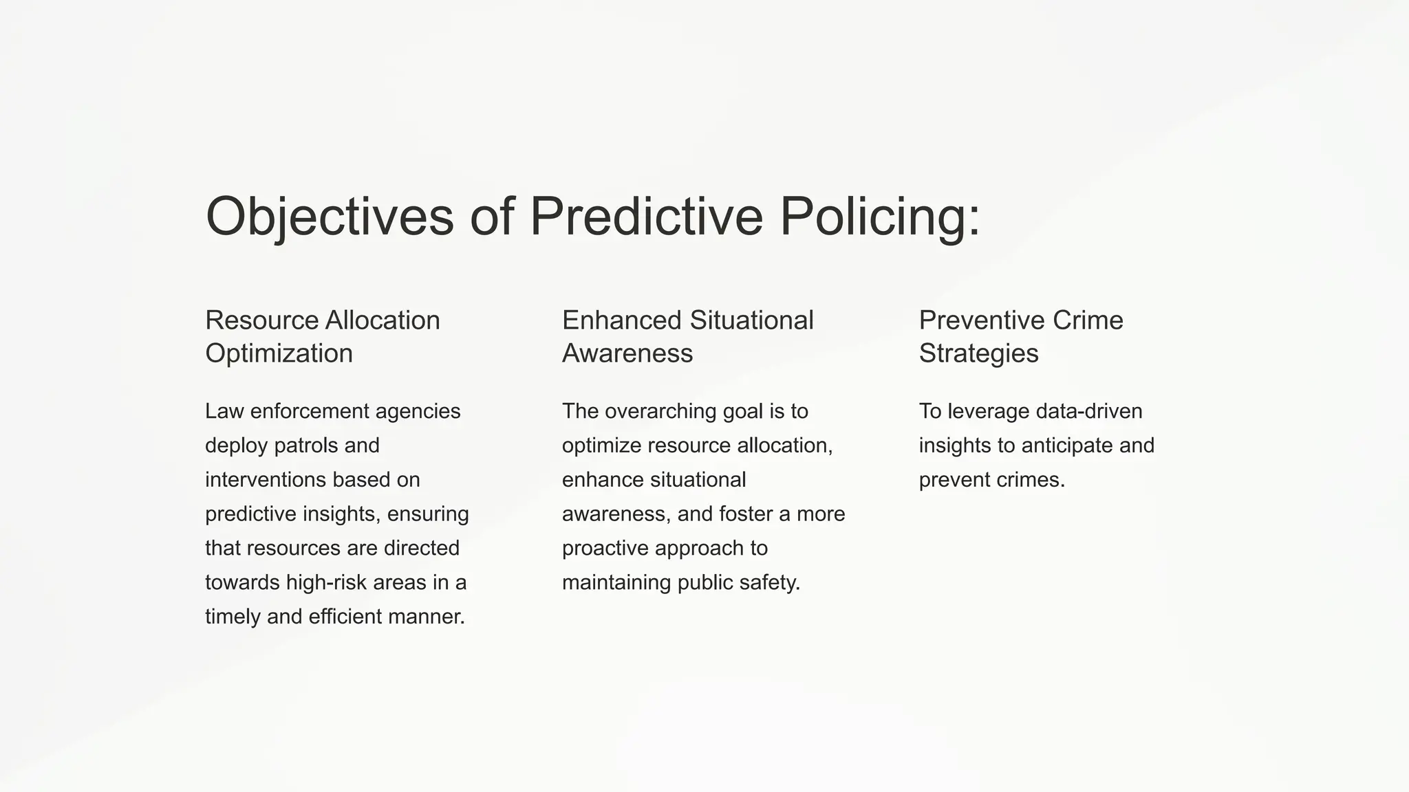 Application of data science in predictive policing | PPTX