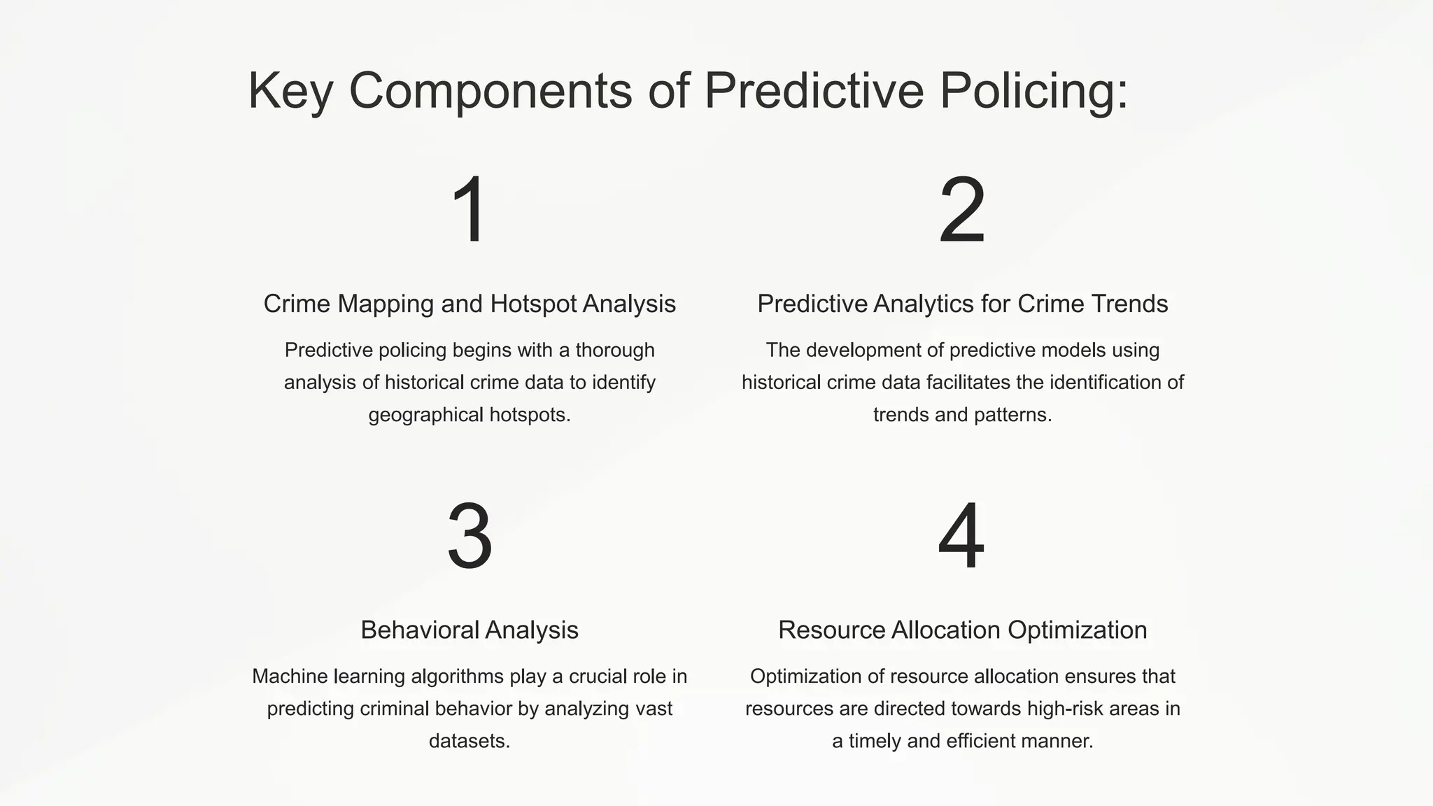 Application of data science in predictive policing | PPTX