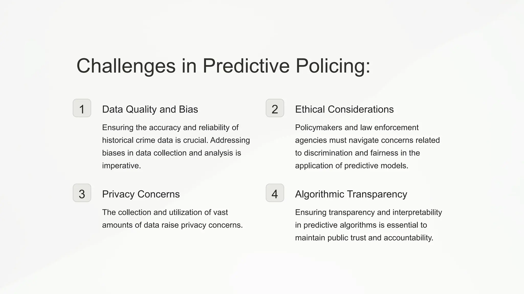 Application of data science in predictive policing | PPTX