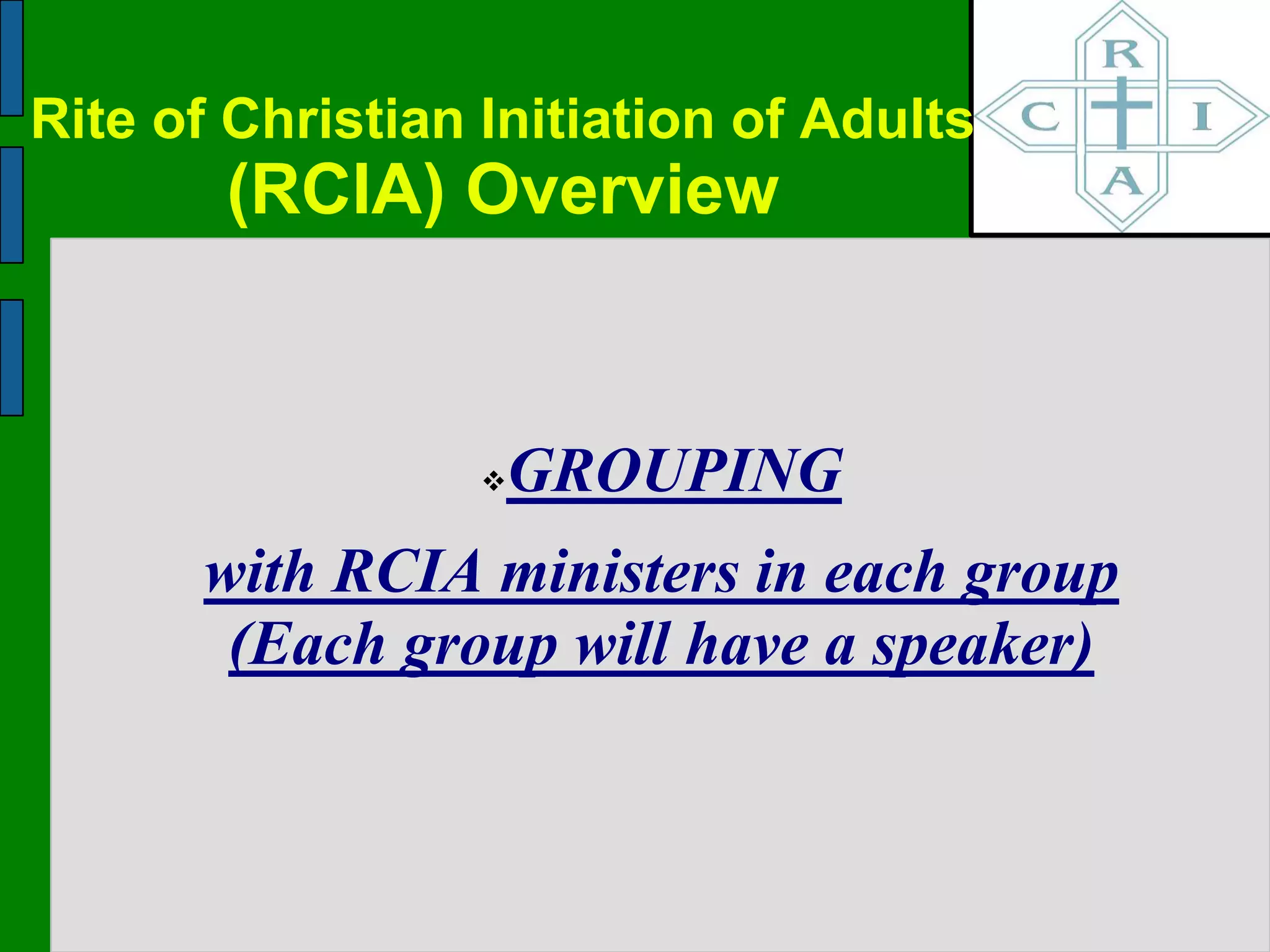 RCIA overview | PPTX