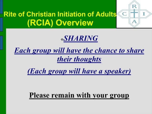 RCIA overview | PPTX