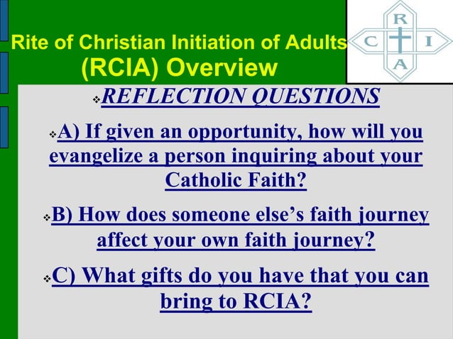 RCIA overview | PPTX