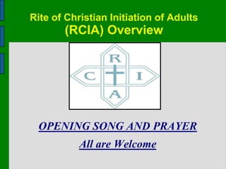 RCIA overview | PPTX