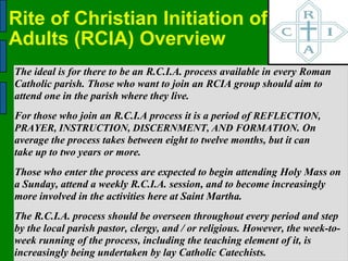 RCIA overview | PPTX