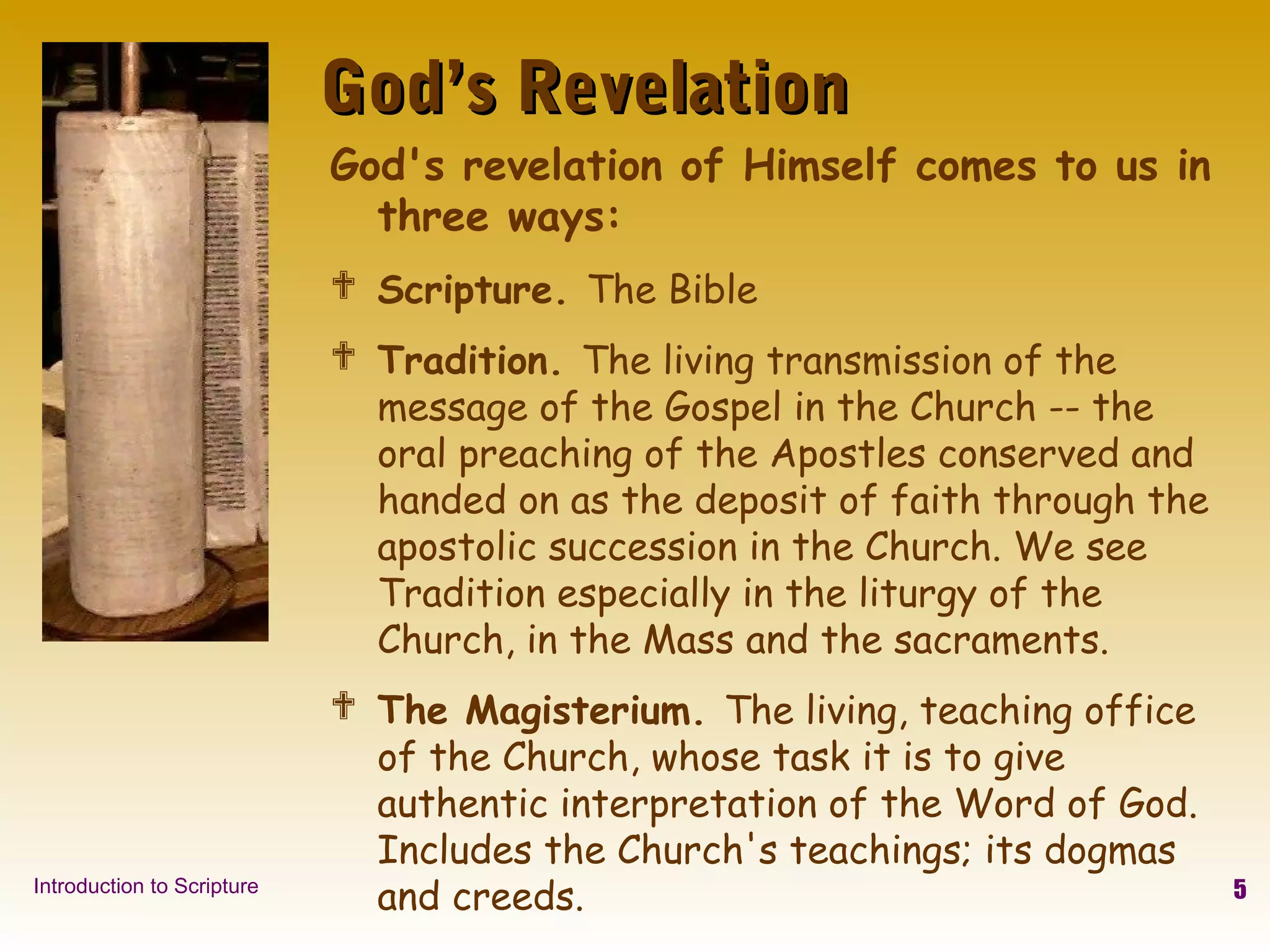 Rcia presentation on sacred scripture | PPT