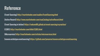 Event sourcing | PPTX | Databases | Computer Software and Applications