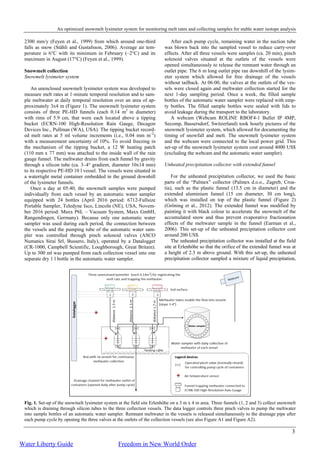 An optimized snowmelt lysimeter system for monitoring melt rates and ...
