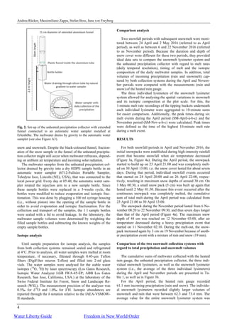 An optimized snowmelt lysimeter system for monitoring melt rates and ...