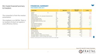 RCL Foods Financial Performance and KPIs: A brief reply to Johan Rupert ...