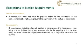 Navigating Residential Disputes with Homeowners in Texas | PPT